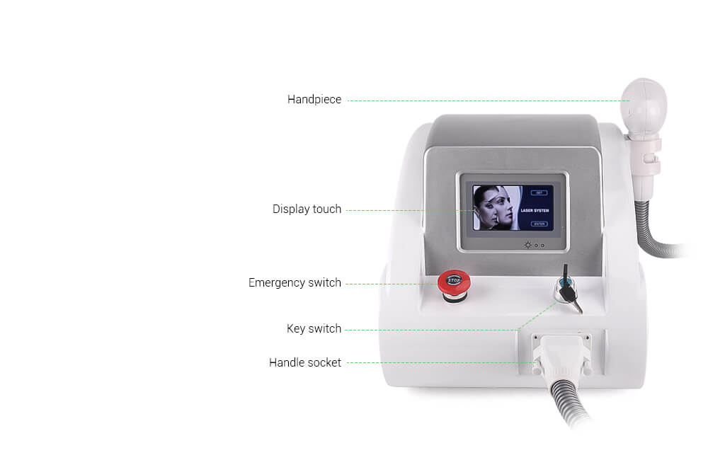 Wholesale Black Doll Q Switch Laser Tattoo Removal Machine - konmison