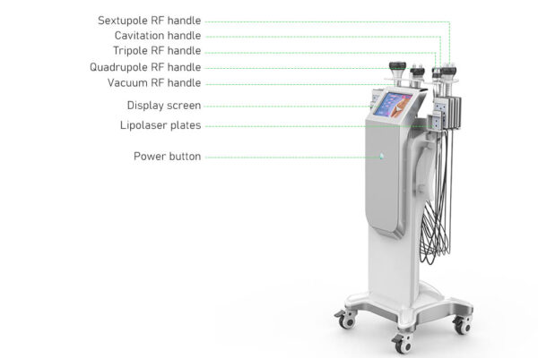 6 in 1 40K Cavitation Vacuum RF Slimming Machine - konmison