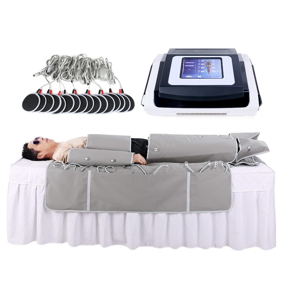 Air Pressure + EMS + Far infrared 3 in 1 Pressotherapy Slimming Machine ...